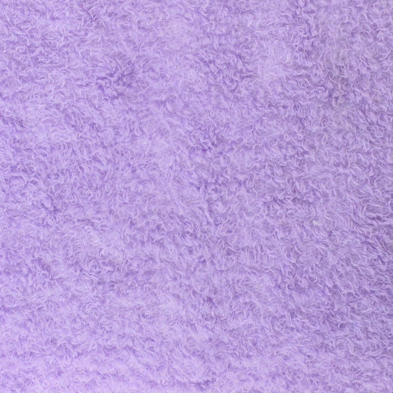Purple Shaggy Faux Fabric by the Yard 1 Yard Style 6514 - Etsy
