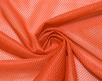 Brylee WHITE Polyester Micro Mesh Jersey Sports Mesh Knit Fabric by the ...