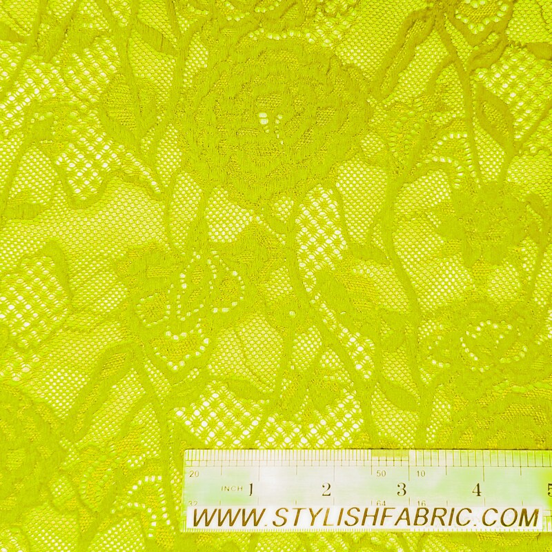 Yellow Lace Fabric - Etsy