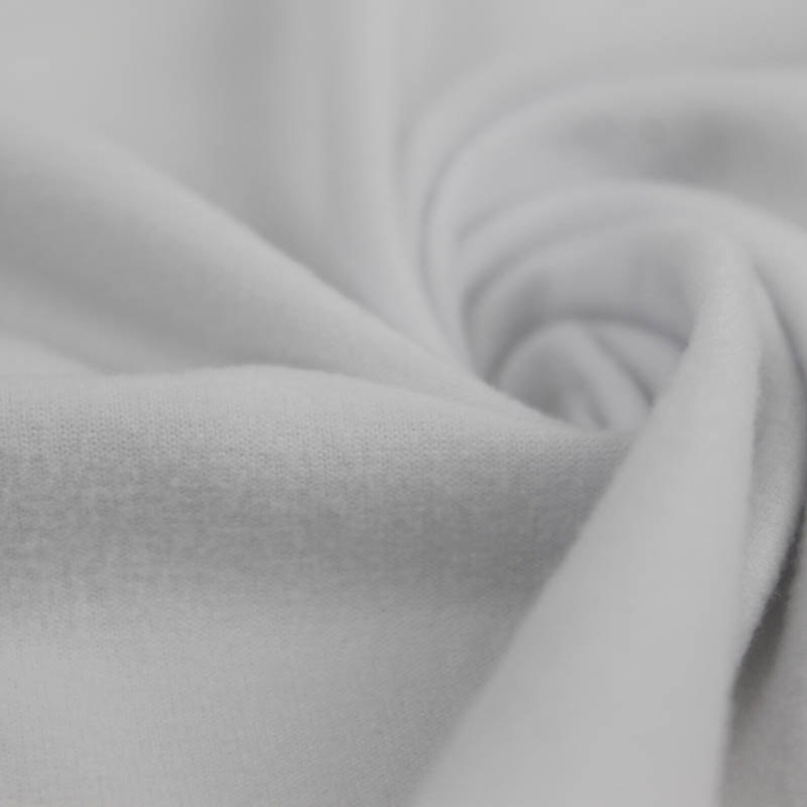 White Solid Double-Sided Brushed DTY Stretch Fabric for | Etsy