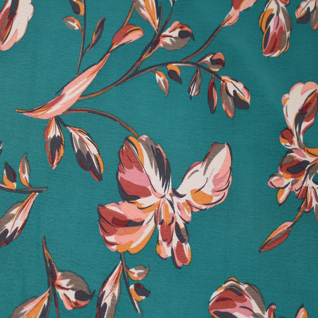 58" Wide Printed 100% Polyester Moroccan Fabric-120gsm, Lightweight ...