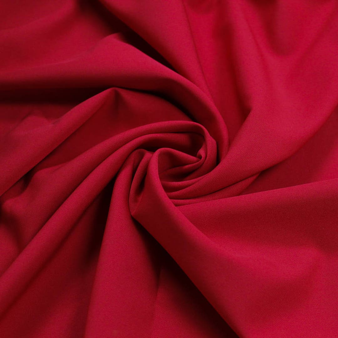 57/58" Red Twill Fabric by the Yard. Fabric for Party Decoration ...