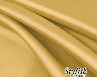 58/60 Gold Charmeuse Satin Fabric by the Yard - Etsy