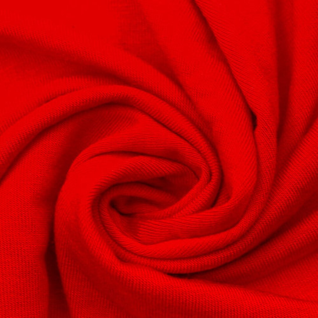 Red Scarlet Rayon Modal Spandex Stretch Jersey Knit Fabric by - Etsy