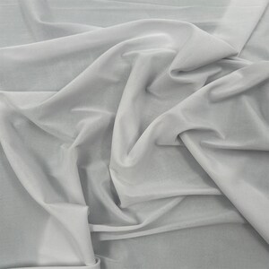 White Venezia Polyester Spandex Stretch Fabric - 1 Yard Style 800 - Etsy