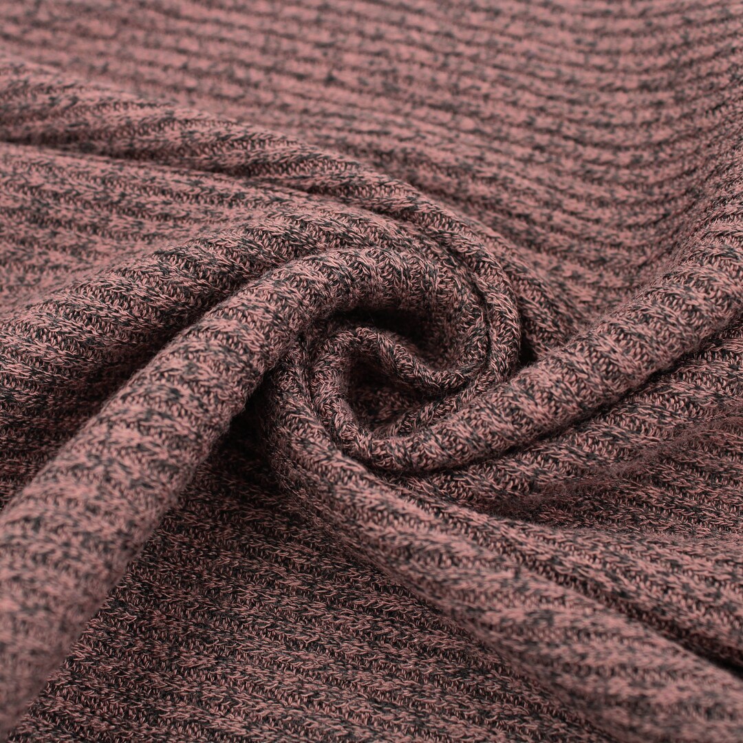 Mauve Deep on Hacci Rib Brushed Fabric by the Yard Style 770 - Etsy