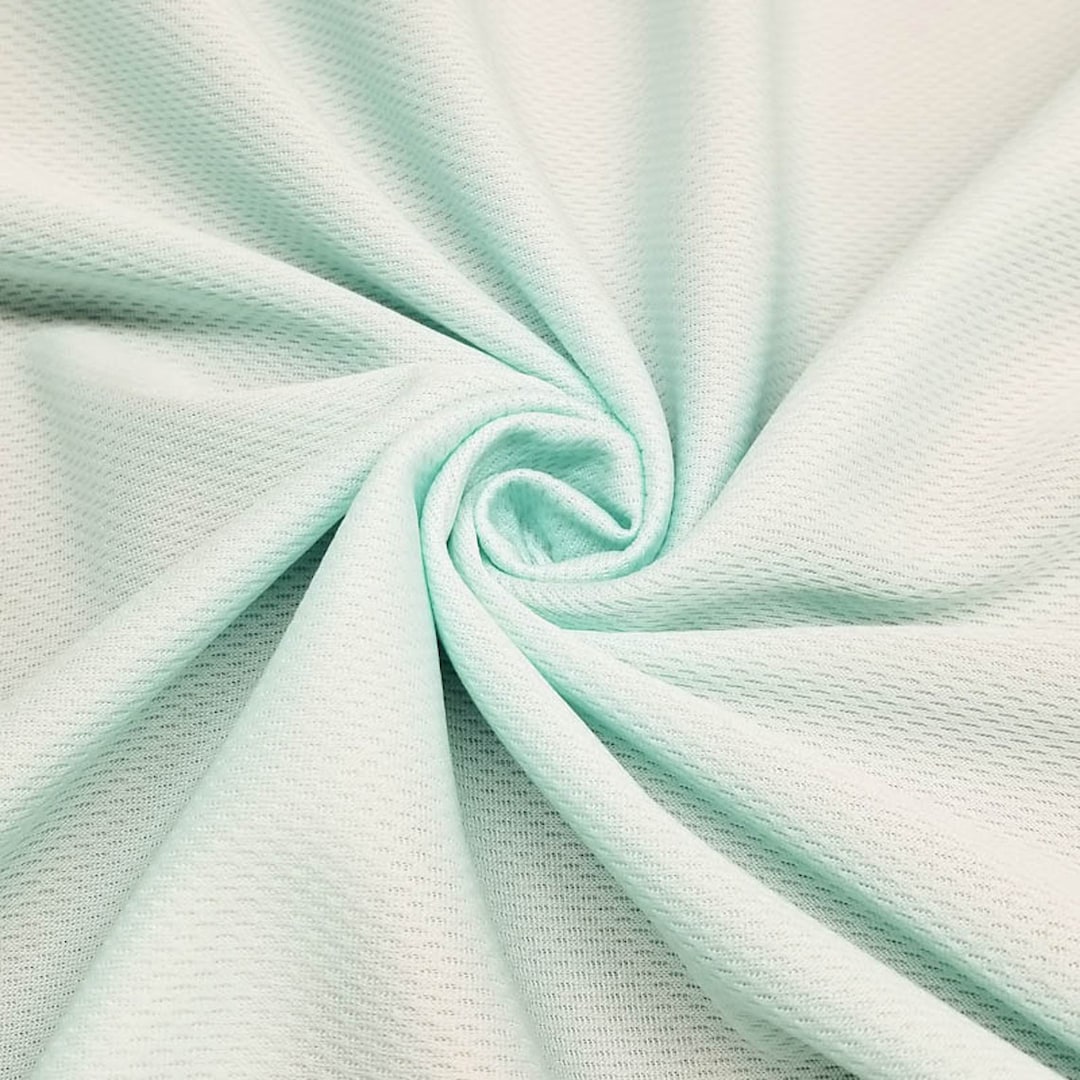 Mint Sports Mesh Fabric, Dimple Mesh Fabric by the Yard, Sports Fabric ...