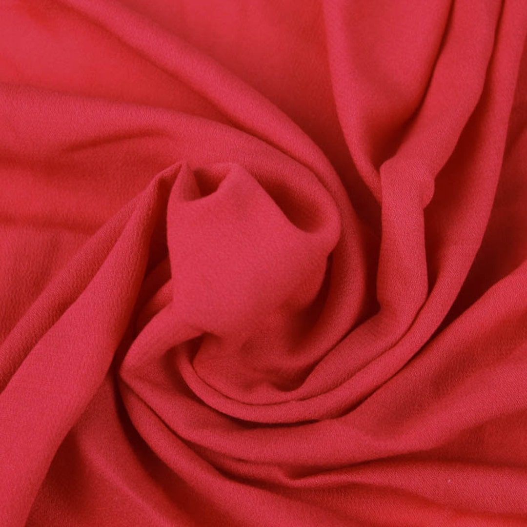 Coral Chic Solid Rayon Crepe Fabric by the Yard 1 Yard Style 520 - Etsy