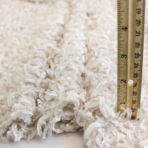 Ivory Fancy Fiesta Faux Fur Fabric by the Yard for Costume, Throws ...