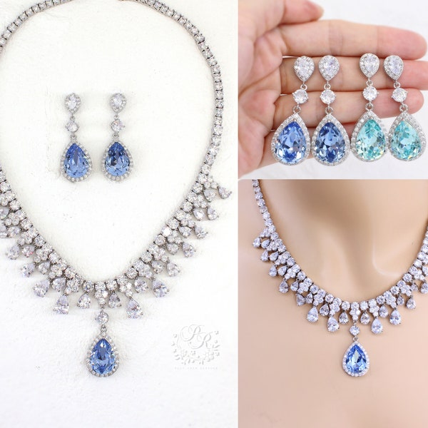 Blue Bridal Jewelry - Etsy