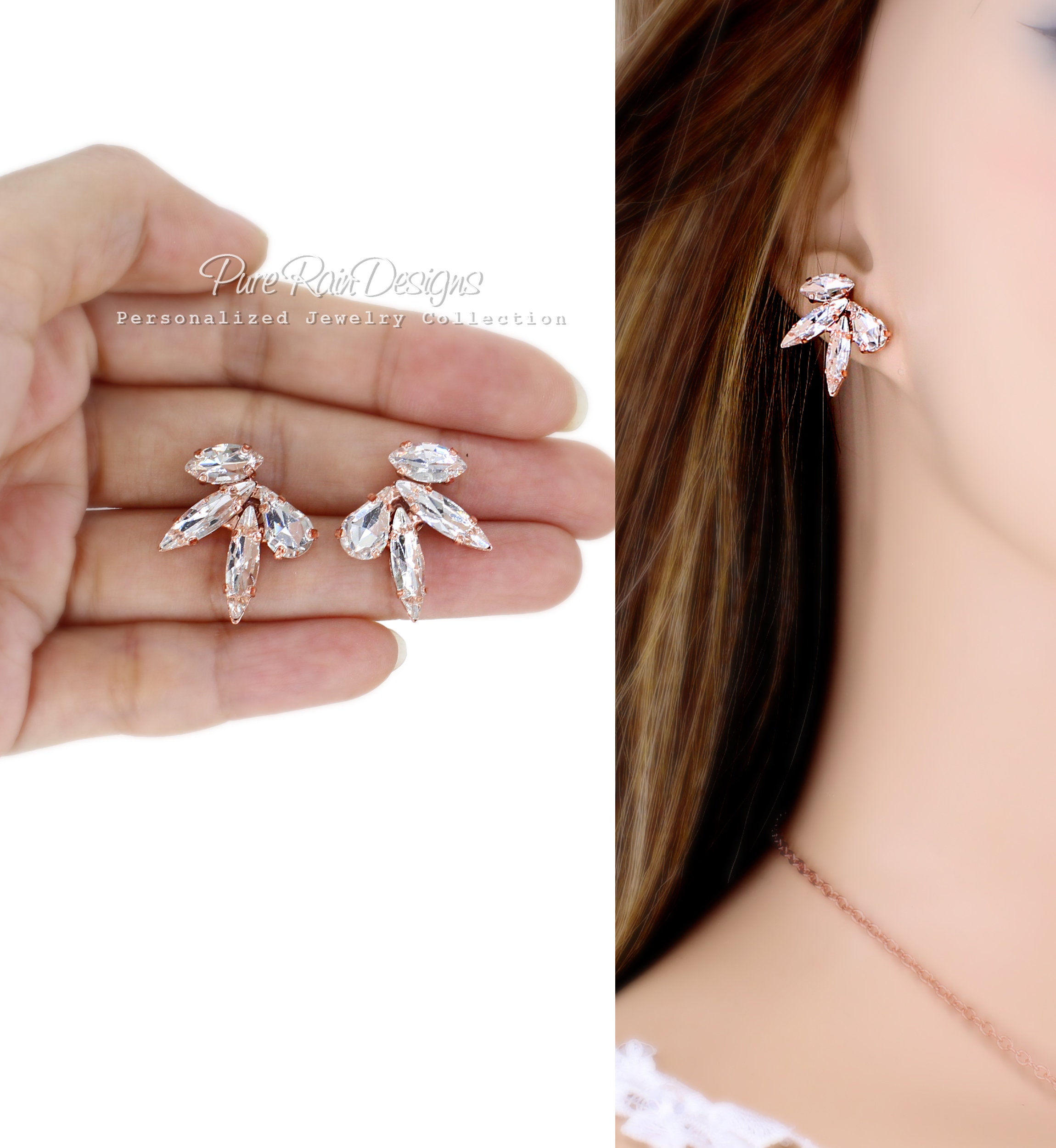 Weddings Hair Pin Rhinestone hair pins Bridal hair pins | Etsy