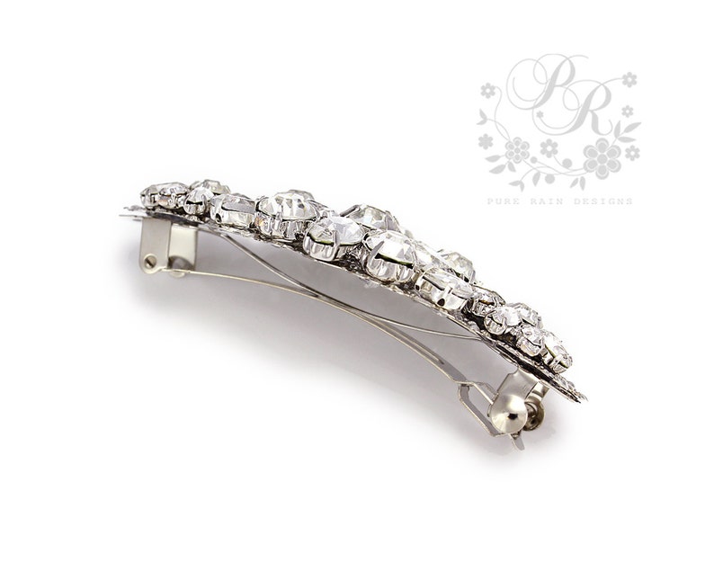 Wedding Hair Clip Rhinestone Hair Clip Barrette Bridal Hair | Etsy