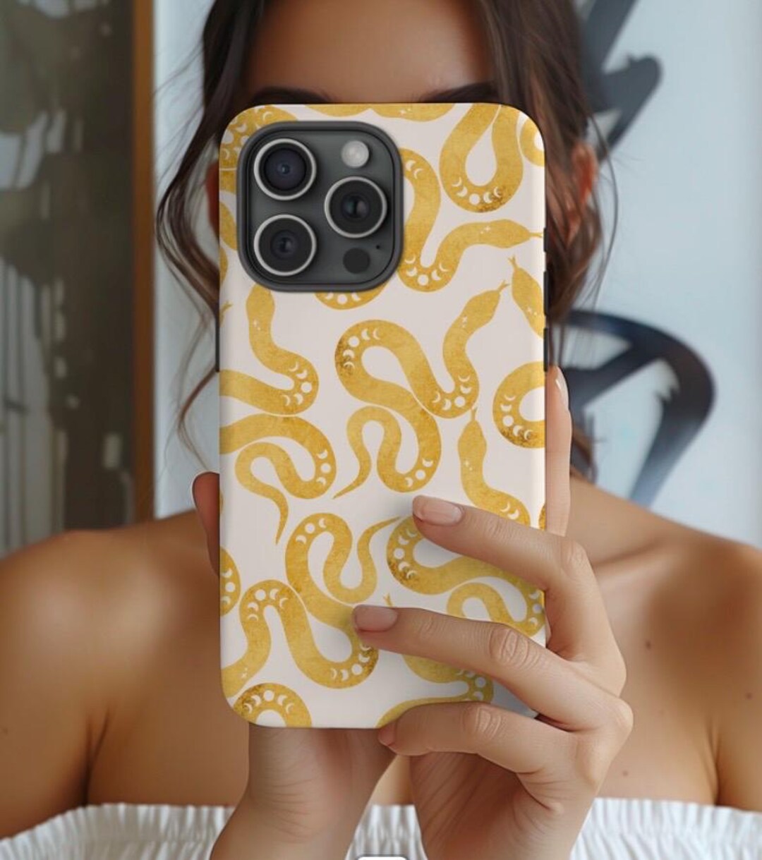 Gold Snake Phone Case Luxury Snake iPhone Case Elegant Gold Snake ...