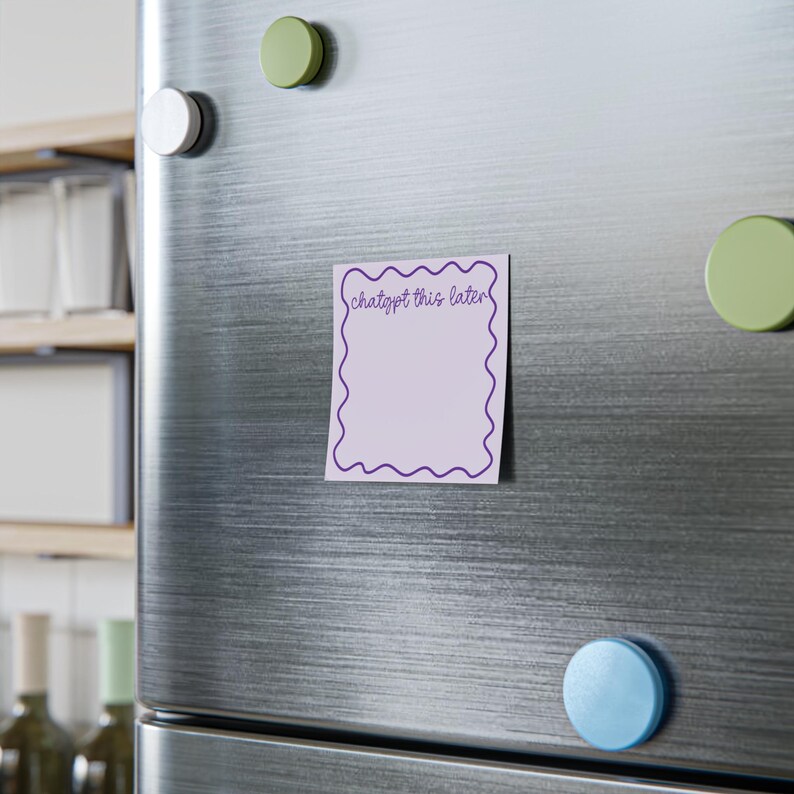 Lavender “chatgpt This Later” Sticky Notes – Cute Purple Notepad, Funny ...