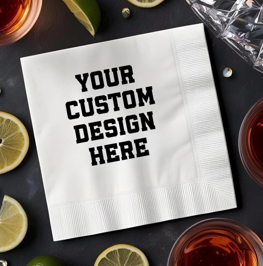 Custom Logo Napkins | Printed Cocktail Napkins | Personalized Event ...