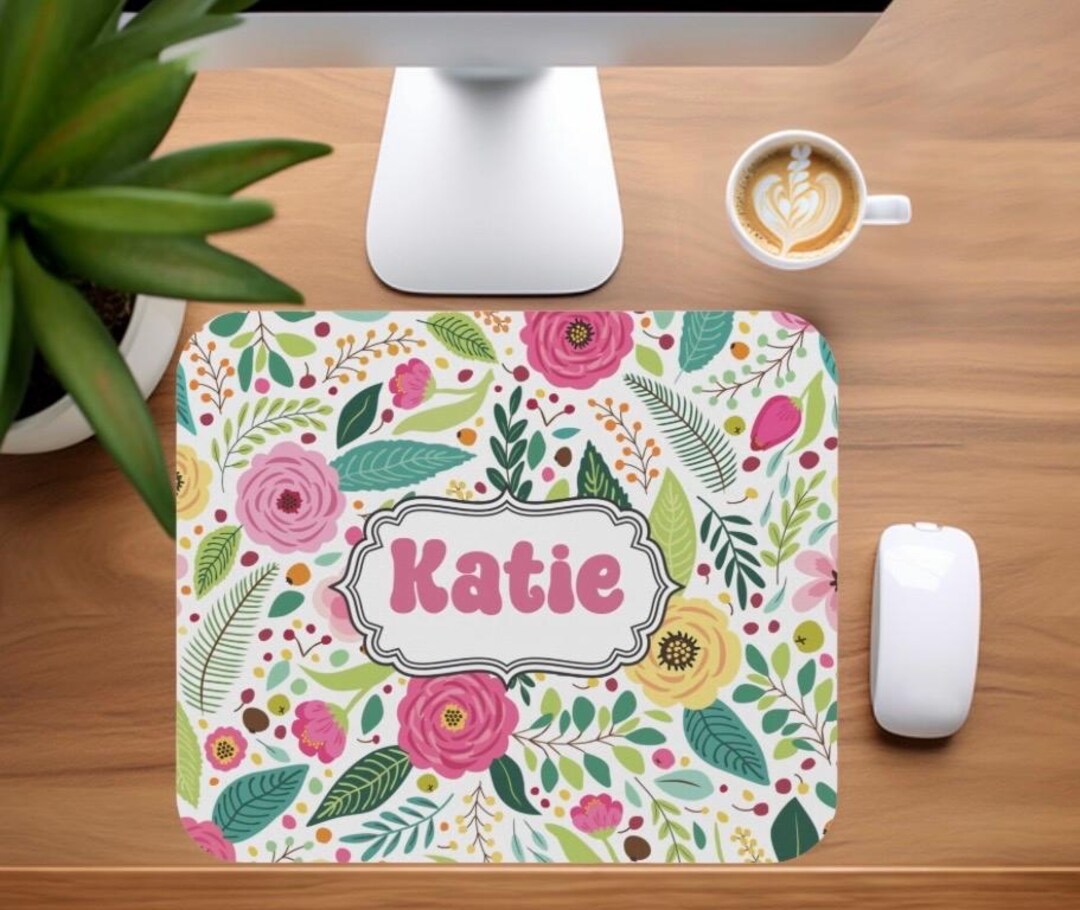 Desk Pad Custom Floral Mouse Pad Desk Accessories for Home Office Desk ...