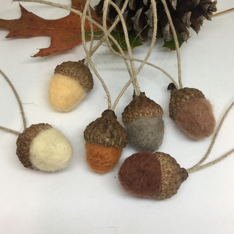 Acorn Christmas Tree Ornaments - Etsy