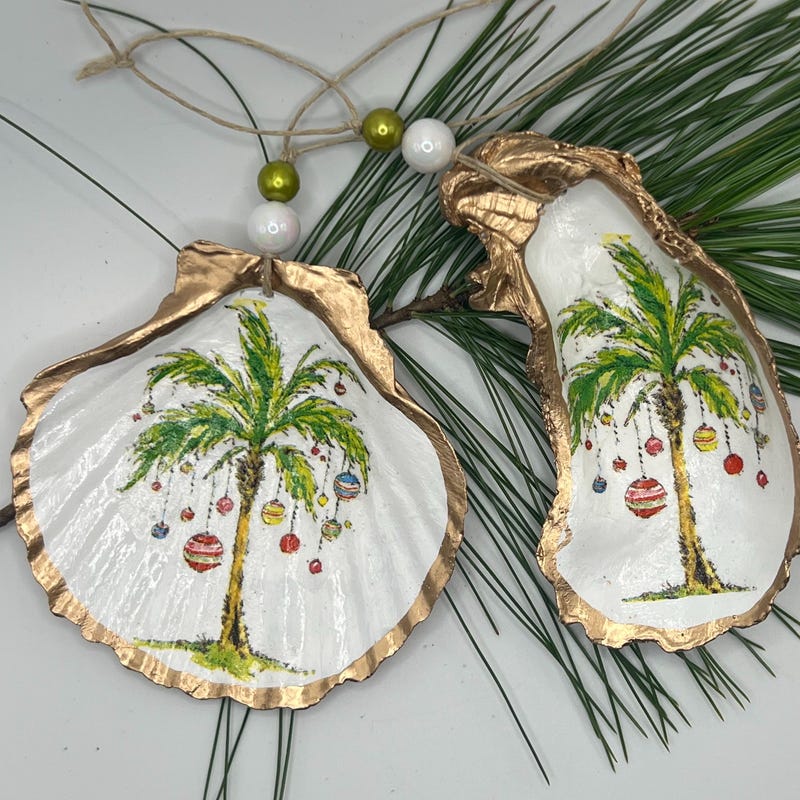 Decorated Christmas Shells - Etsy