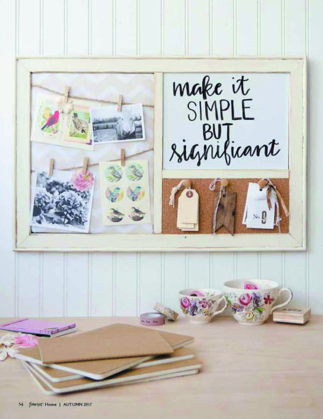 Memory Board, Clothespin Picture Frame With Chevron Memo Board ...