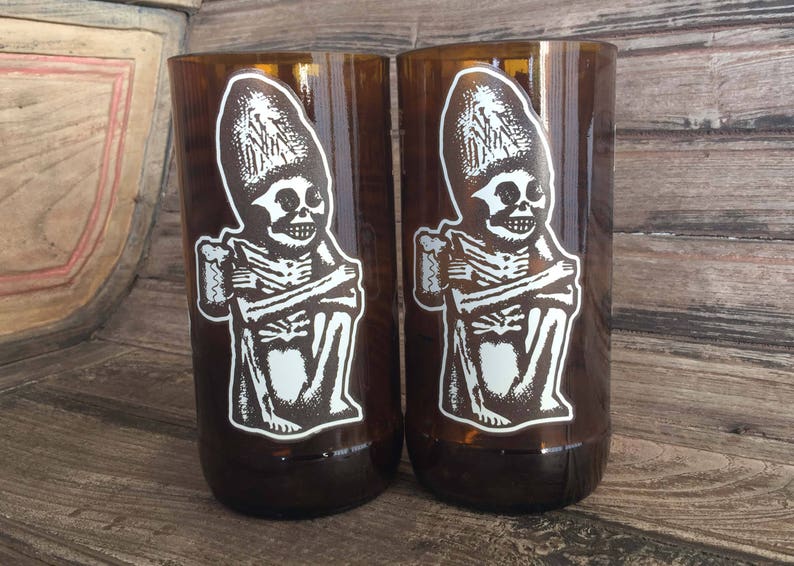 Rogue Dead Guy Ale Beer Bottle Glasses Set of 2 Recycled | Etsy
