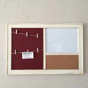 Memory Board, Clothespin Picture Frame With Chevron Memo Board ...