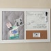 Grey Linen French Memo Board, Whiteboard or Chalkboard, Cork Board ...