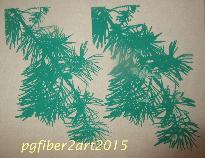 Thermofax Pine Branch Screen - Etsy