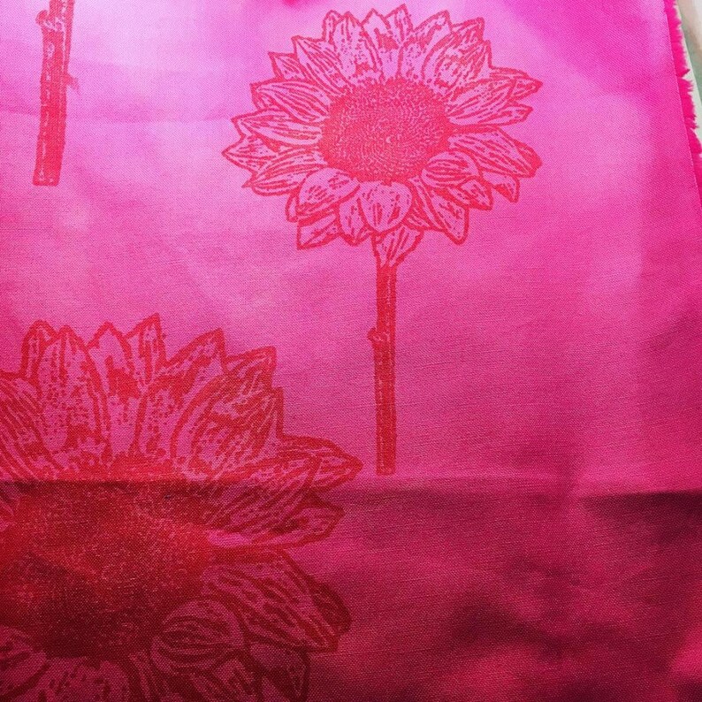 Thermofax Stemmed Sunflower Screen - Etsy