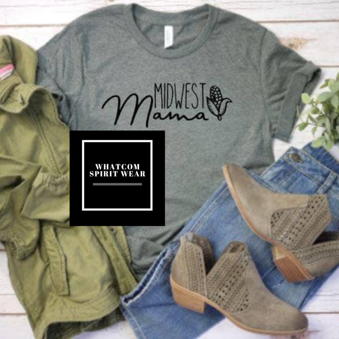 Midwest Mama Shirt Midwest Mama Tee Midwest Mama Wisconsin - Etsy