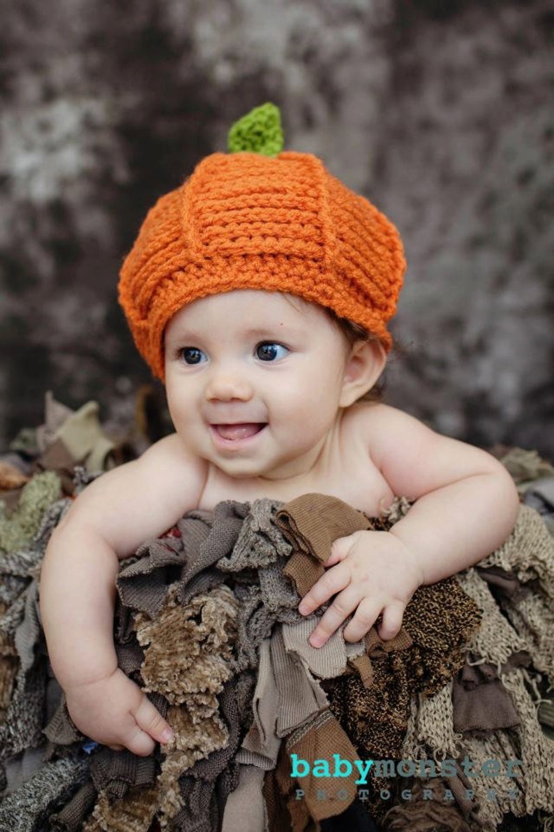 PDF Baby Hat Pumpkin Hats PATTERN Crochet Pattern Textured | Etsy