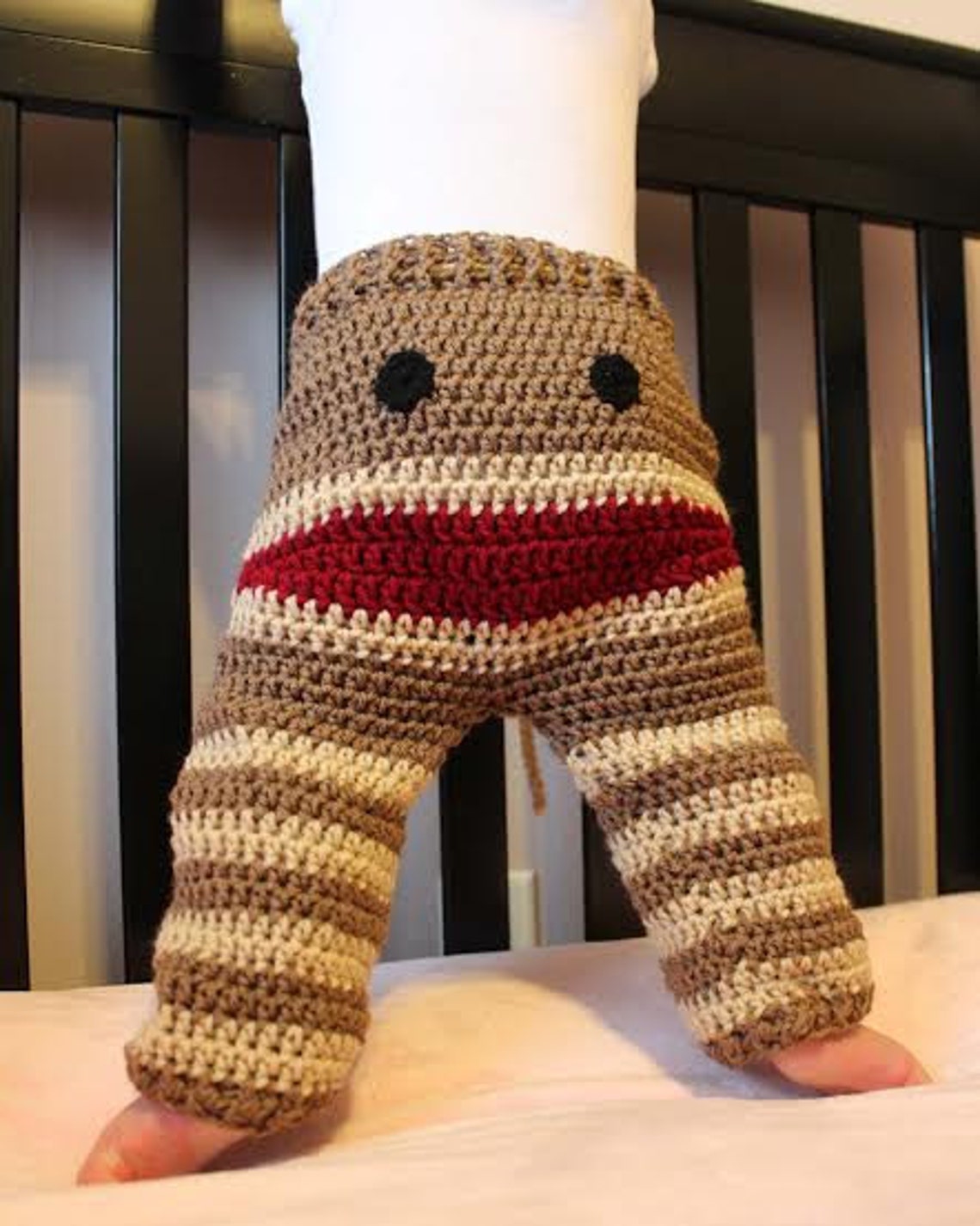 Baby Pants PATTERNS Crochet Monster and Sock Monkey Pants - Etsy
