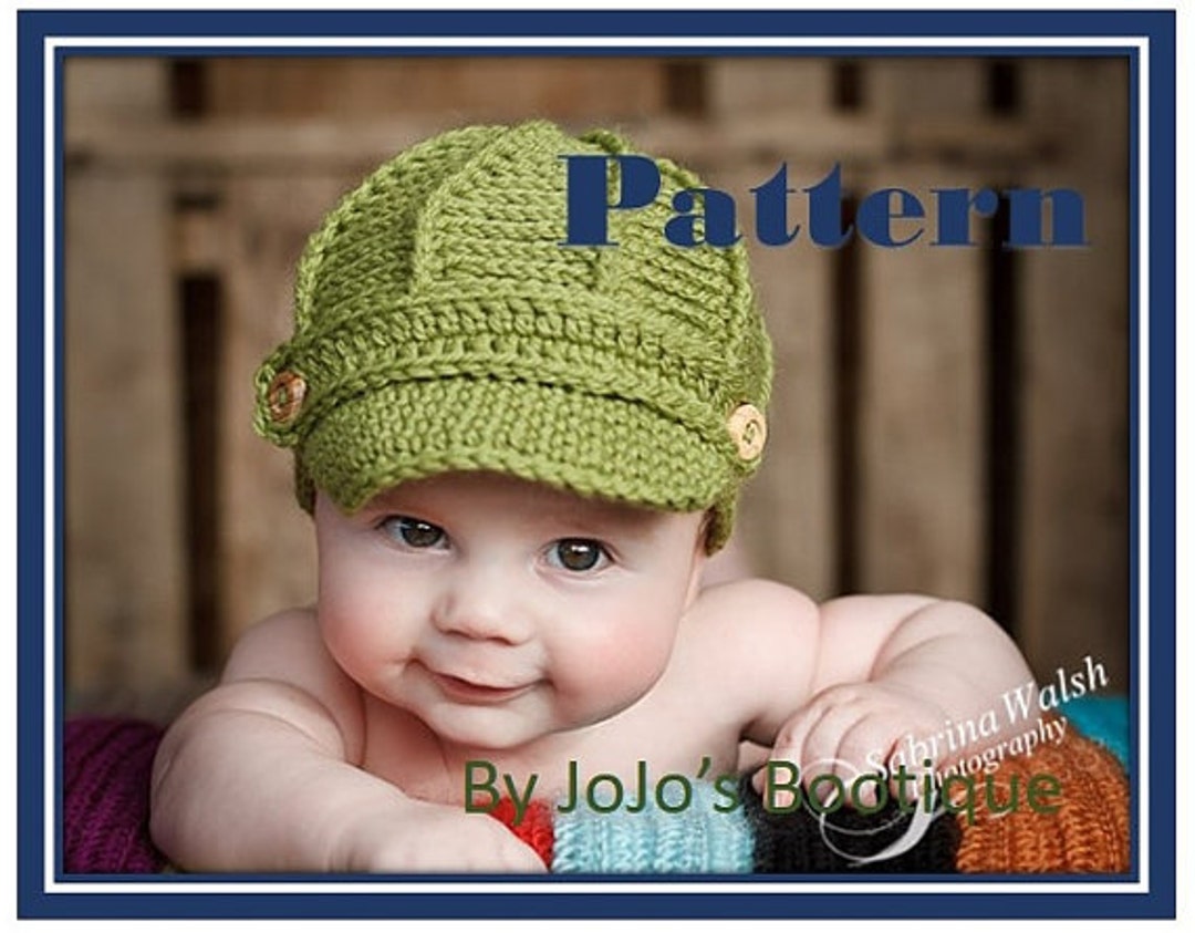 PDF Newsboy Hat PATTERN With BONUS Sizes Baby Newsboy Hat Patten ...