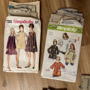 Vintage Simplicity Sewing Patterns Size 12, Lot of 4 - Etsy