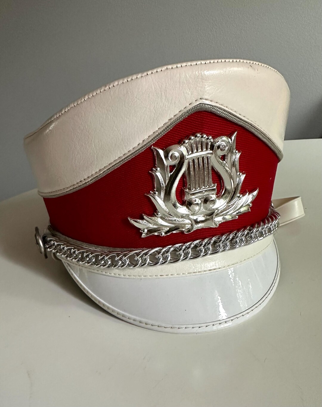 Vintage Shako Marching Band Hat, Halloween Costume Cosplay Hat Size ...