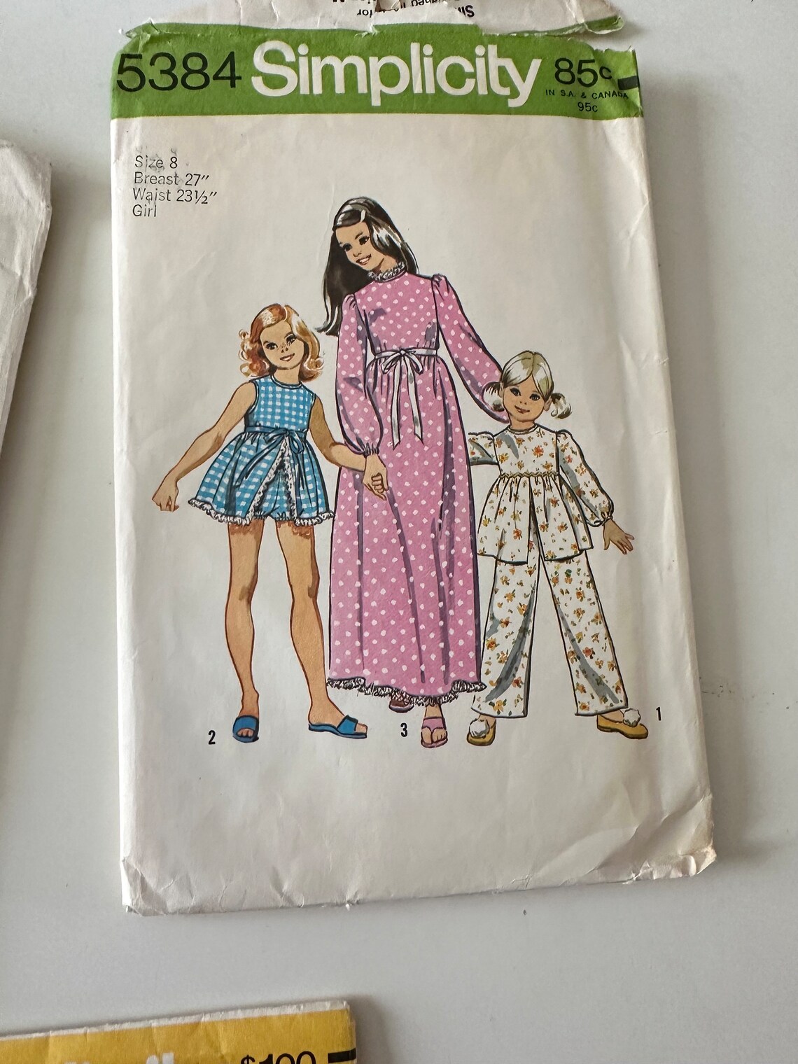 Vintage Girls Sewing Patterns Child Size 8, Lot of 3 Assorted Dress ...
