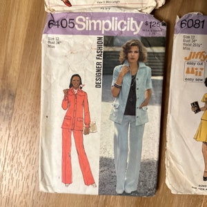 Vintage Simplicity Sewing Patterns Size 12, Lot of 4 - Etsy