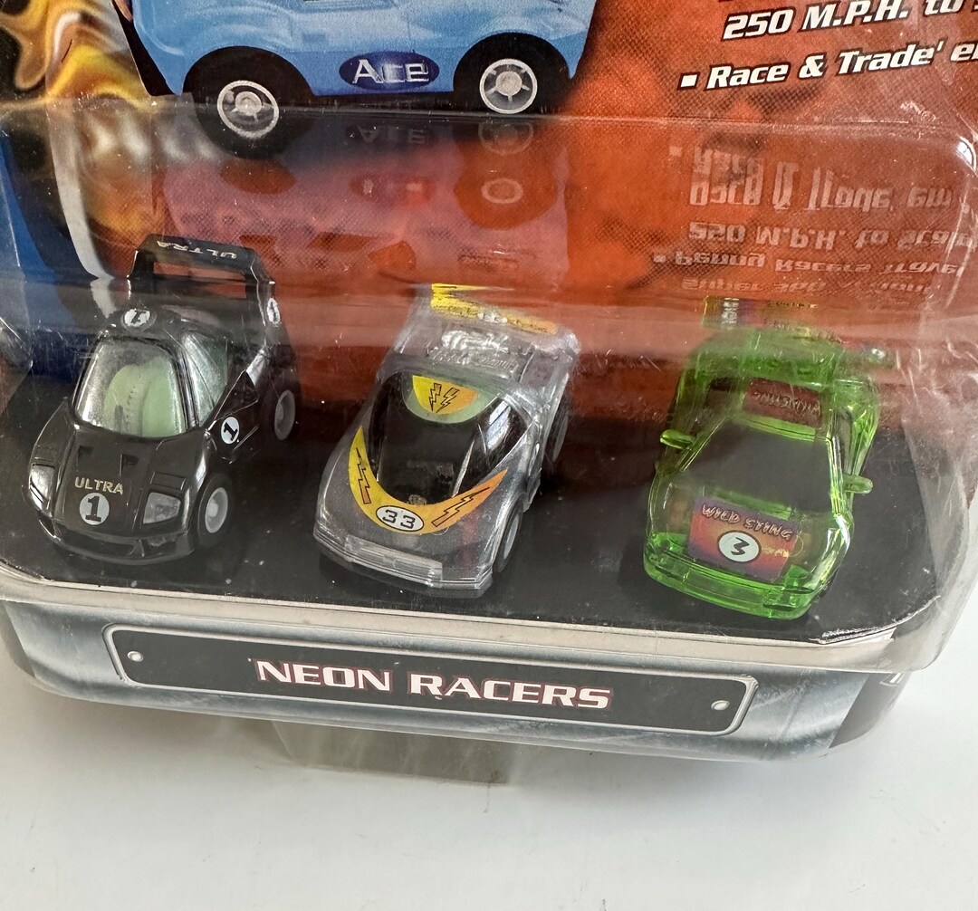 Penny Racers 2002 Takara Funrise Ultra Fast Neon Racers 3 Pack Pull ...