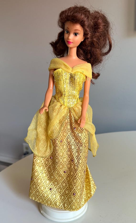 Disney Beauty and the Beast Belle Doll 11 90s Mattel Barbie Doll Etsy Australia