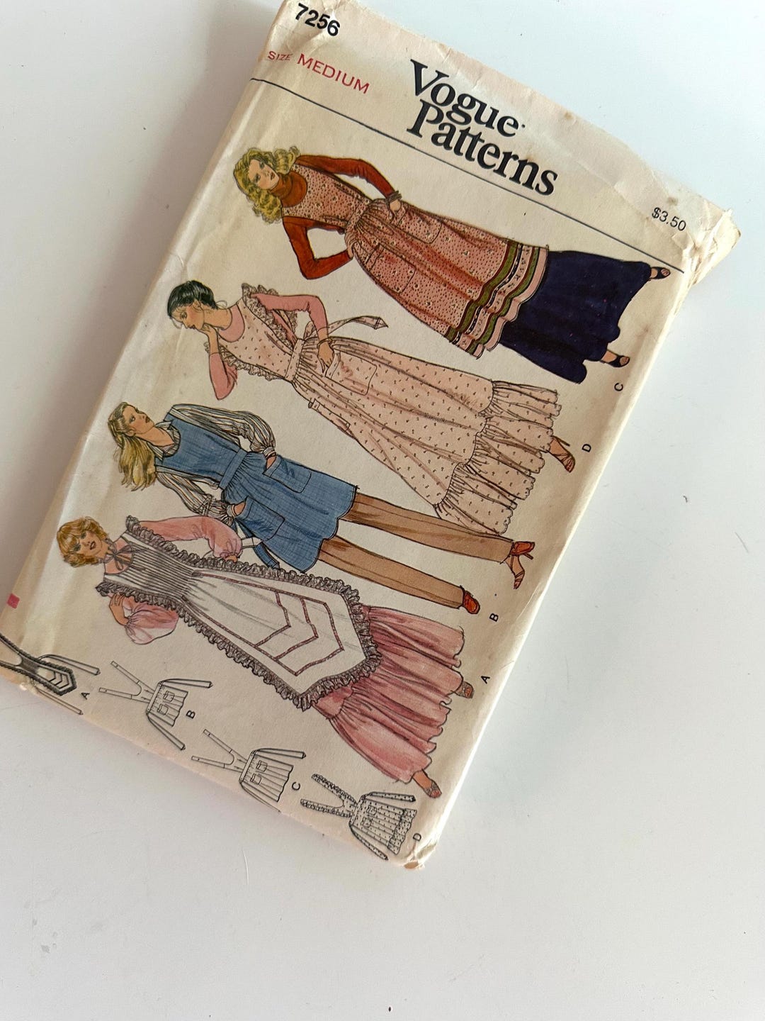 Vintage Vogue 7256 Apron Pattern Size M 12-14 , Uncut Retro Sewing ...