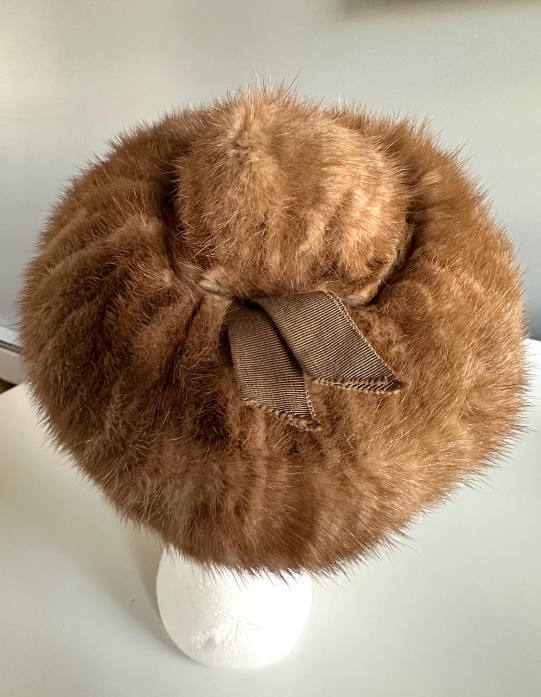Christine Originals MCM Womens Fur Hat Beret W/ Pom Pom USA - Etsy
