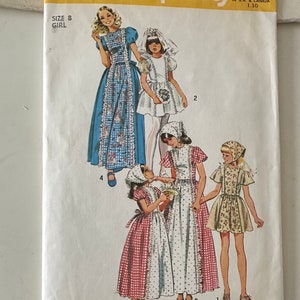 Vintage Girls Sewing Patterns Child Size 8, Lot of 3 Assorted Dress ...
