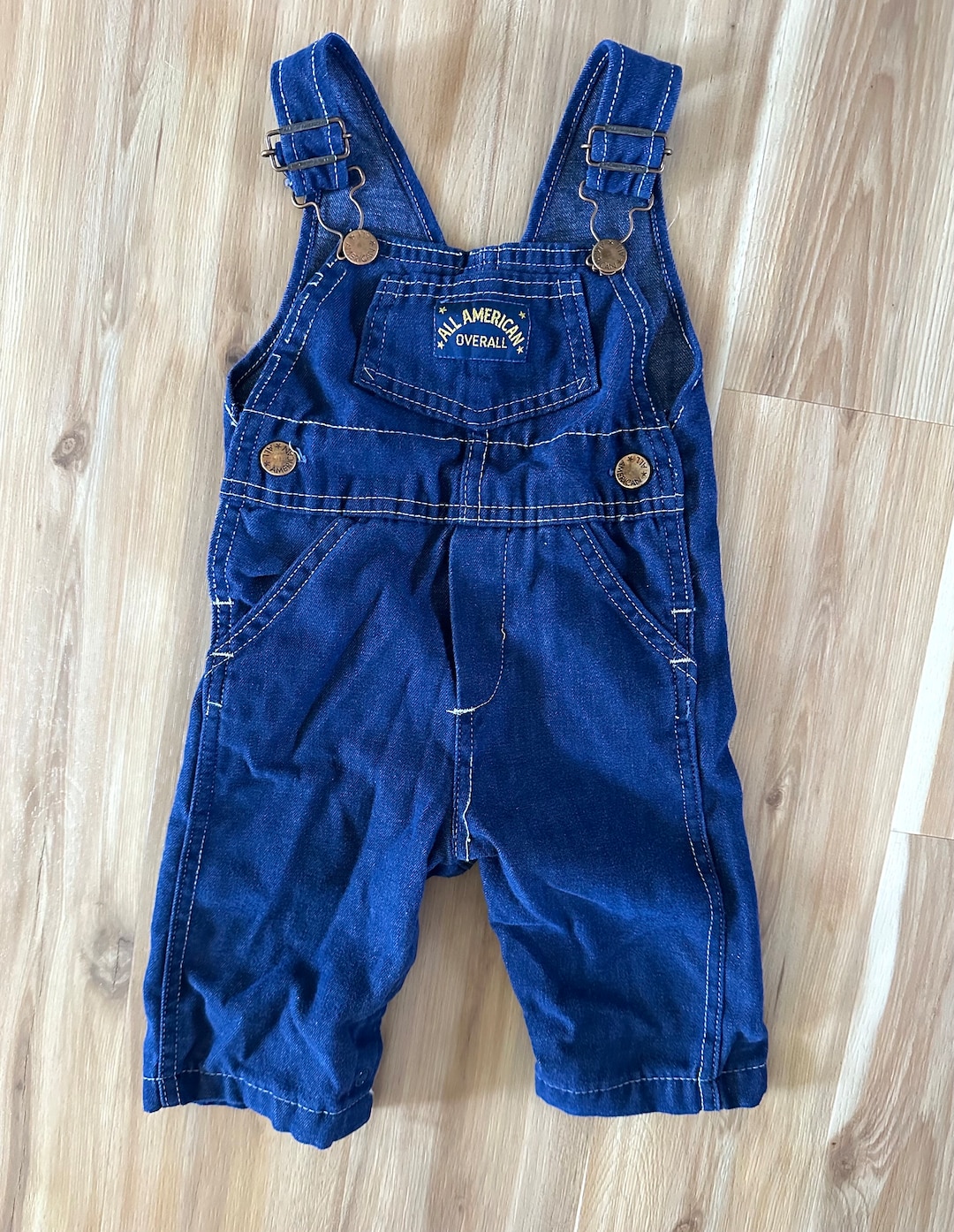 Vintage Healthtex 6 Months All American Denim Overalls, Romper, Retro ...