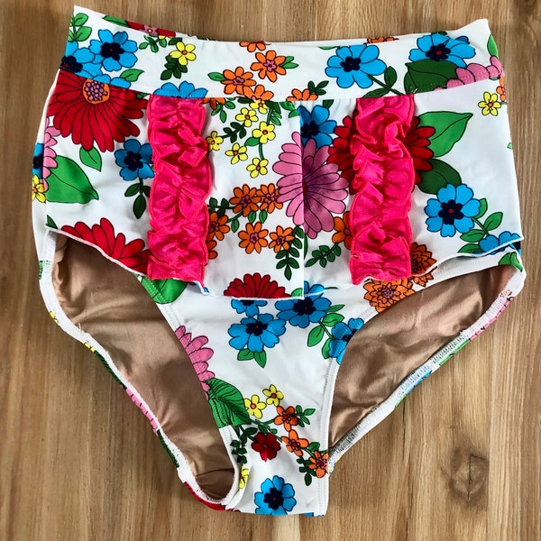 High Waisted Bikini Bottoms - Etsy