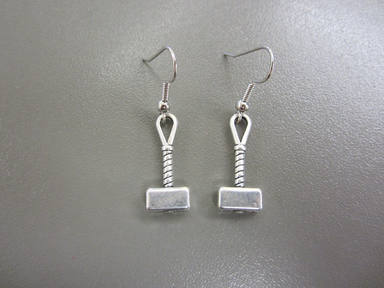 Thor's Hammer Earrings Mjolnir Earrings Thor Earrings | Etsy