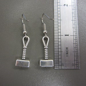 Thor's Hammer Earrings, Mjolnir Earrings, Thor Earrings, God of Thunder ...