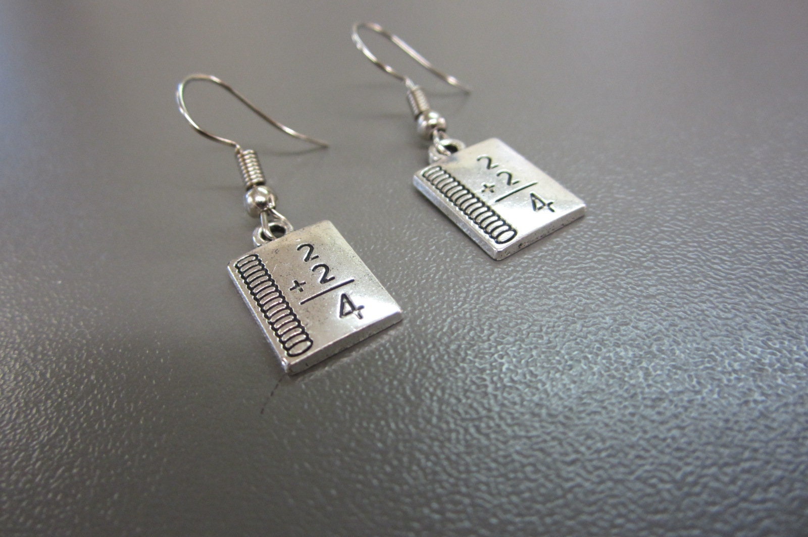 Math Earrings Maths Earrings Sum Earrings Maths Book - Etsy