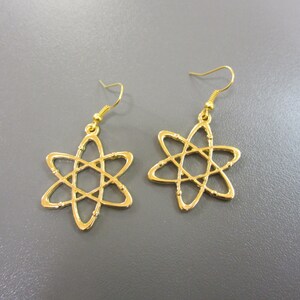 Atom Earrings, Molecule Earrings, Atomic Earrings, Chemistry Jewelry ...