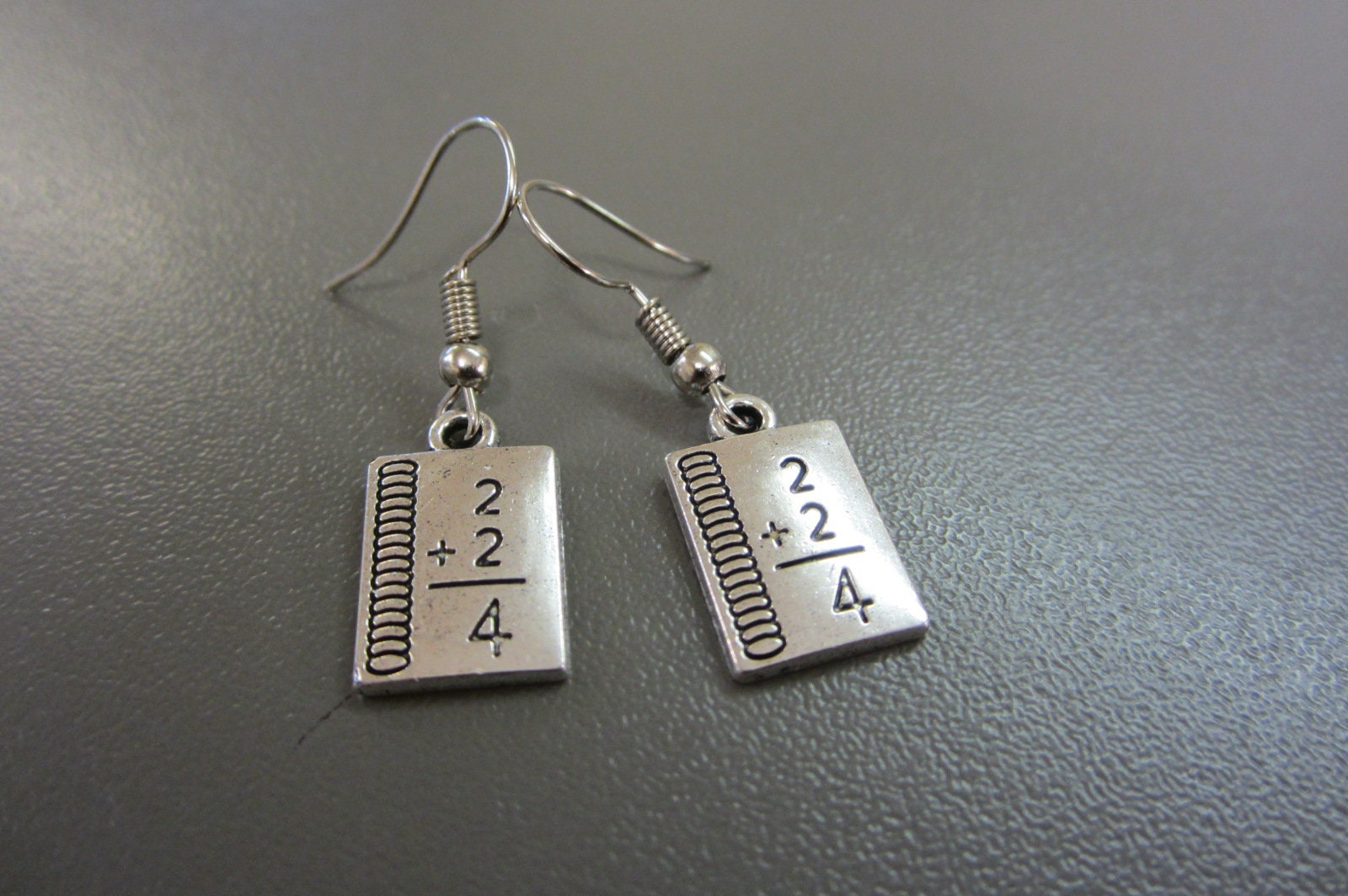 Math Earrings Maths Earrings Sum Earrings Maths Book - Etsy