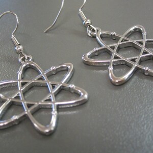 Atom Earrings, Molecule Earrings, Atomic Earrings, Chemistry Jewelry ...