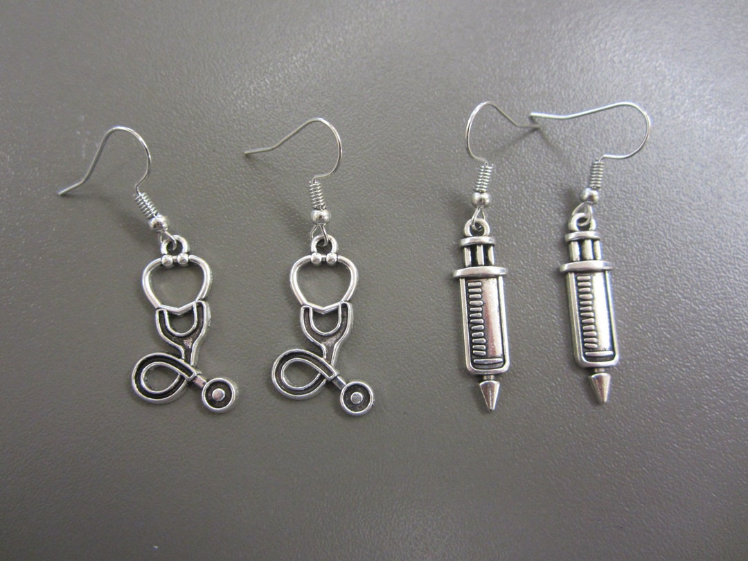 Stethoscope Earrings, Doctor Earrings, Nurse Earrings, Medicine ...